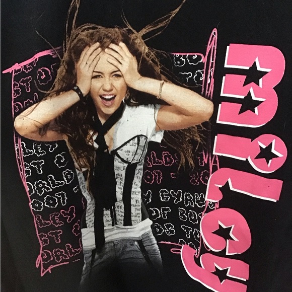 Shirts & Tops | Miley Cyrus Best Of Both Worlds Tour 708 Vtg Dates 2 ...